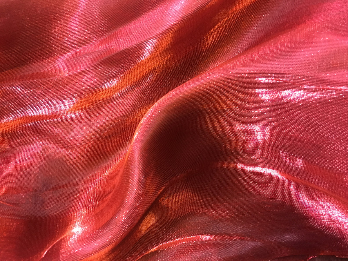 Iridescent Ruby Red Shawl Wedding Wrap – Central Chic
